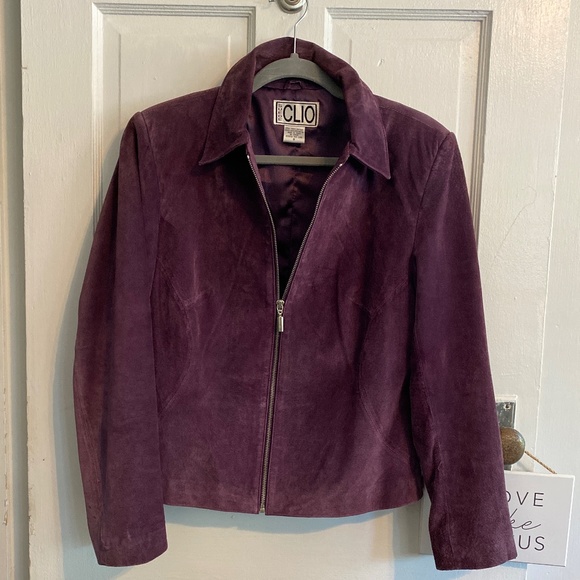 Clio | Jackets & Coats | Clio Plum Leather Jacket | Poshmark